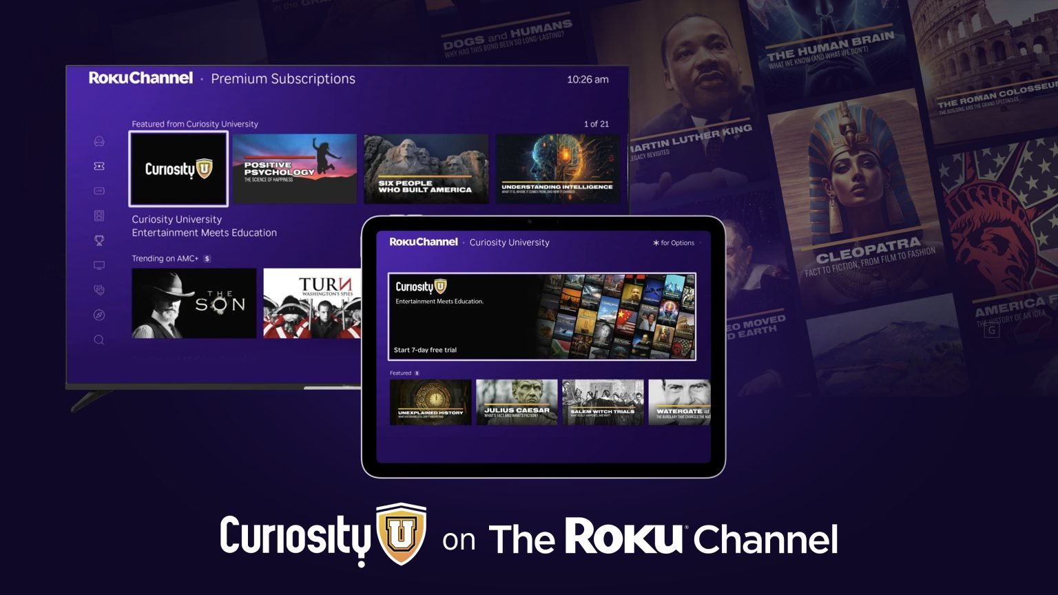 Curiosity University Launches as a Premium Subscription on The Roku Channel – Curiosity Stream